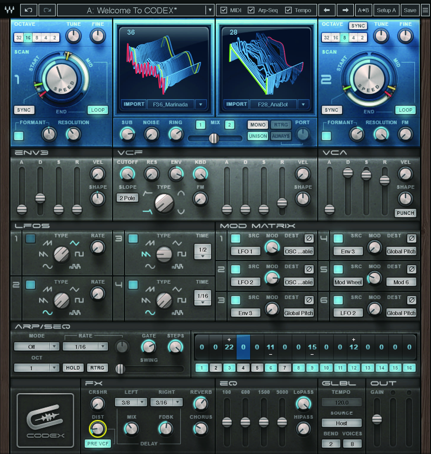 FM/ウェーブテーブルの現在〜WAVES Codex Wavetable Synth | Filter（フィルター）